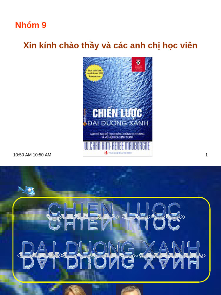 Tai Lieu Bai Thuyet Trinh Gioi Thieu Tac Pham Chien Luoc Dai Duong Xanh | PDF
