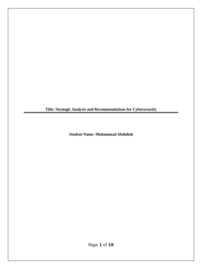 Cybersecurity Pdf Security Computer Security