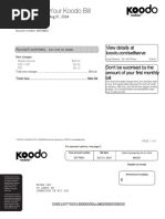 Understanding Your Koodo Bill | PDF | Services (Economics) | Payments