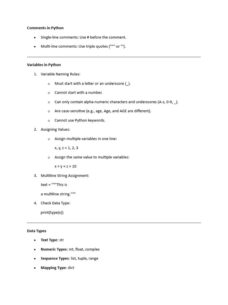 Resume Python By Nassima | PDF | String (Computer Science) | Boolean Data Type