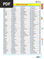 Railway Station Code Index | PDF
