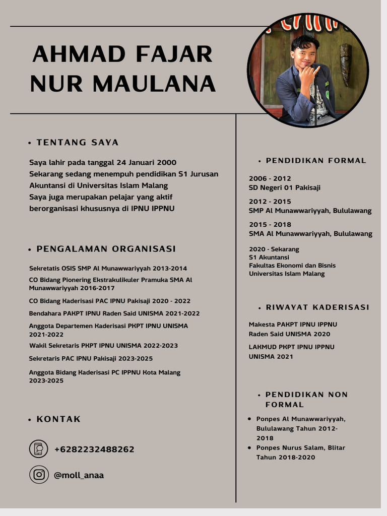 CV Fajar Maulana | PDF
