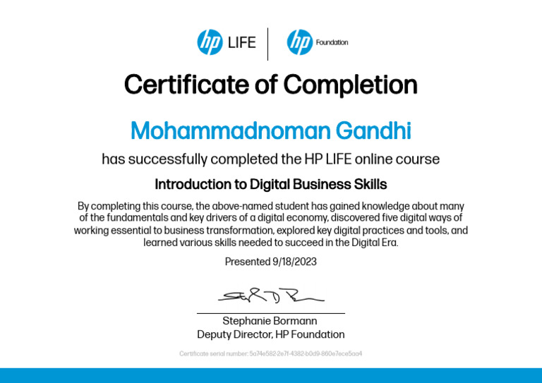100 Point Activity Certificate 9 | PDF