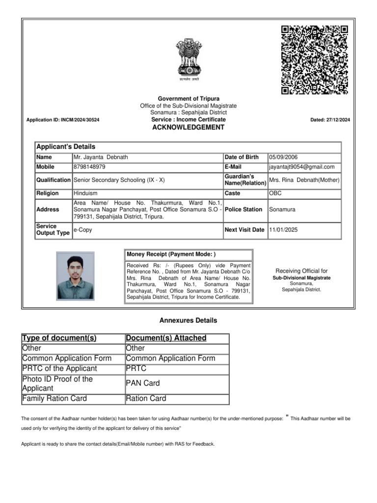 Income certificate | PDF | Authentication | Access Control