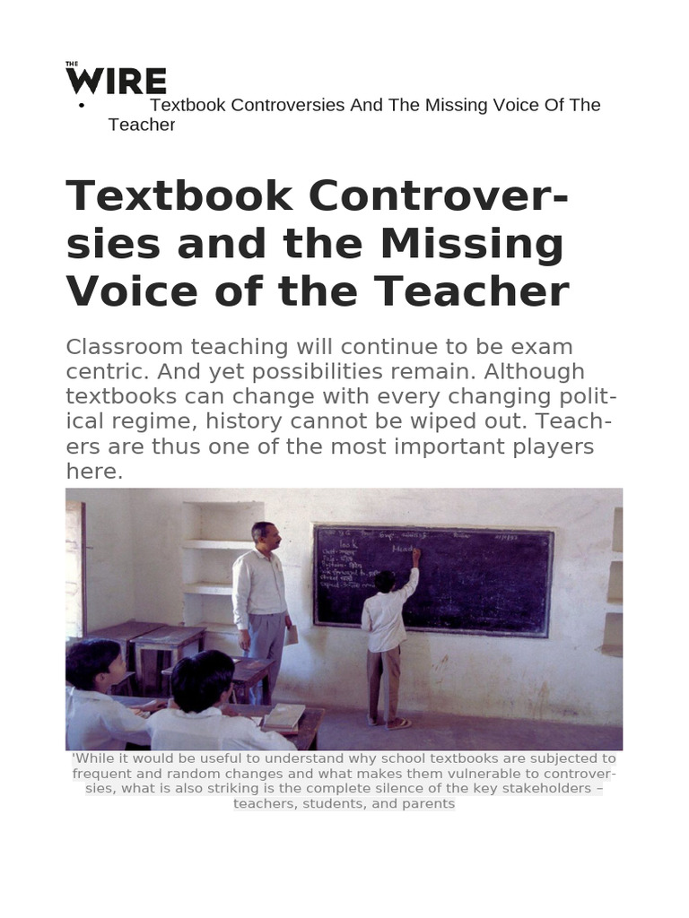 Textbook Controversies | PDF