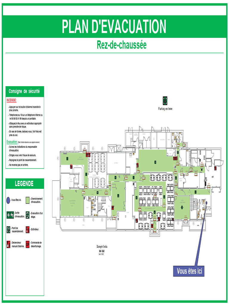 Plan d'Évacuation Incendie | PDF | La combustion | Sécurité publique