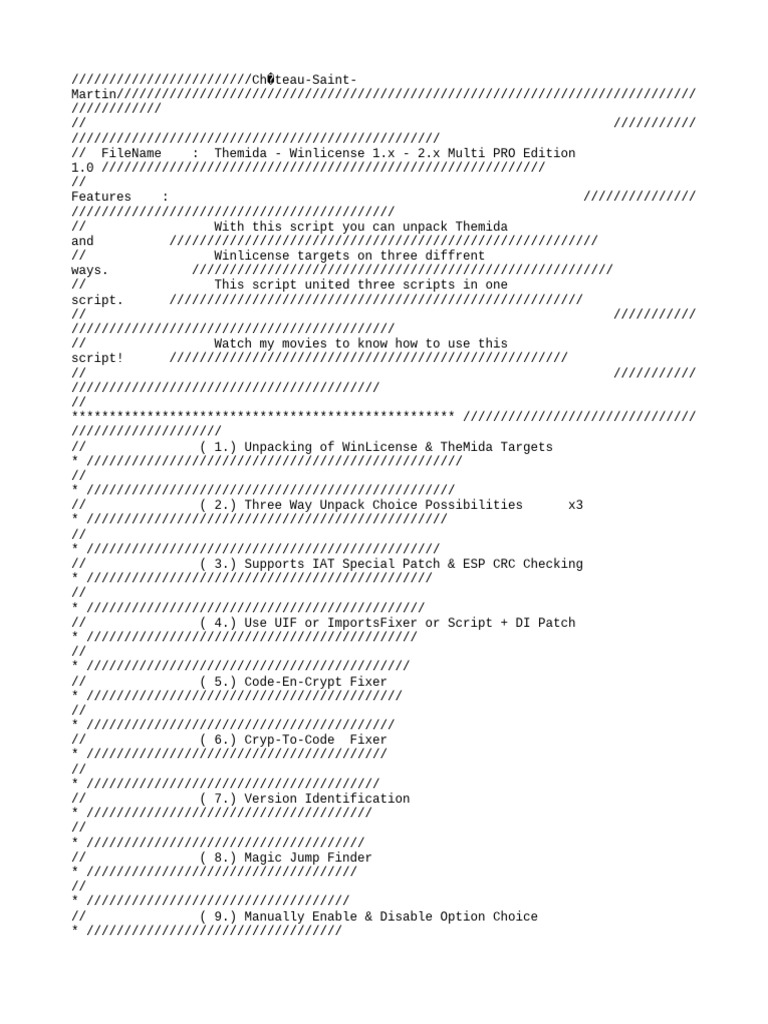 Themida - Winlicense 1.x - 2.x Multi PRO Edition 1.0 | PDF | Computer ...