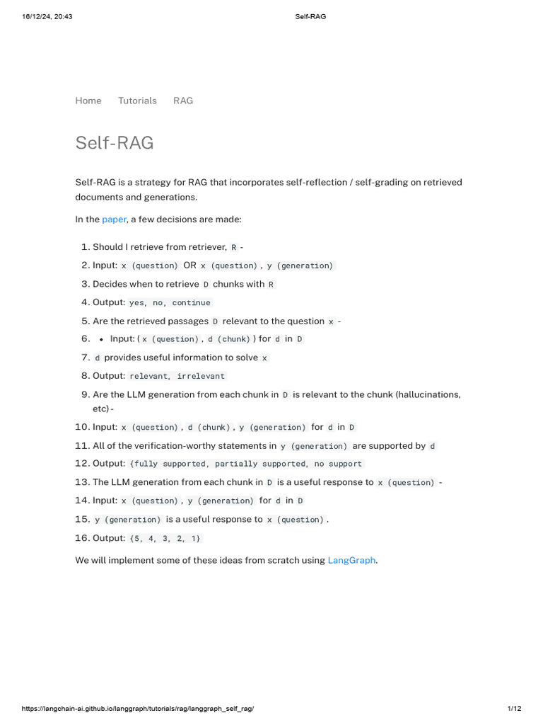 Self-RAG | PDF | Computing | Software