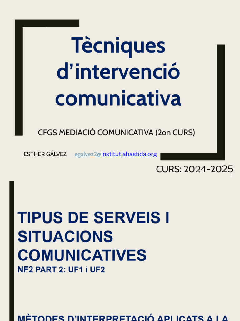 PPT ALUMNAT M8 NF2 PART 2 (UF1 I UF2) 24-25 | PDF