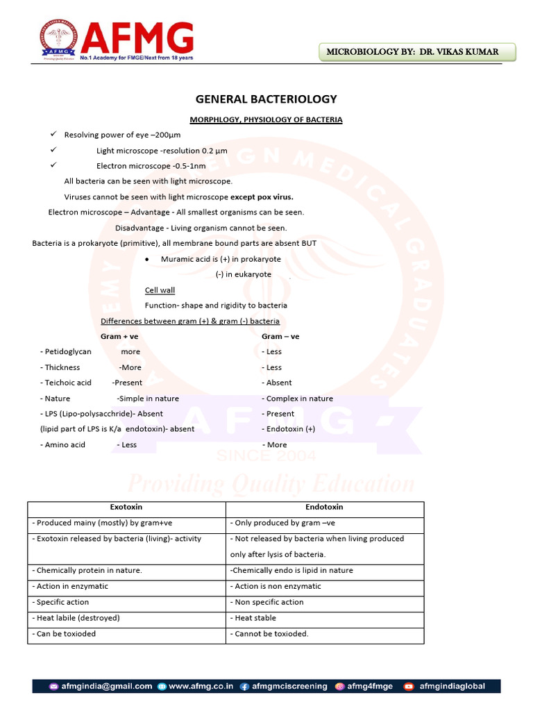 Generl Bacteriology NTS-2023 | PDF | Bacteria | Growth Medium