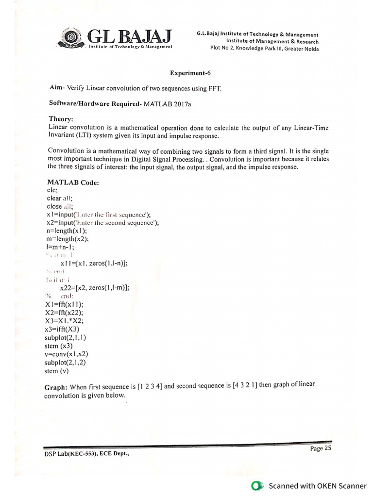 EXp 6 To 10 - DSP | PDF
