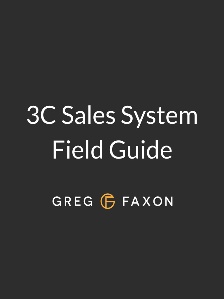 3C+Sales+System+Field+Guide | PDF