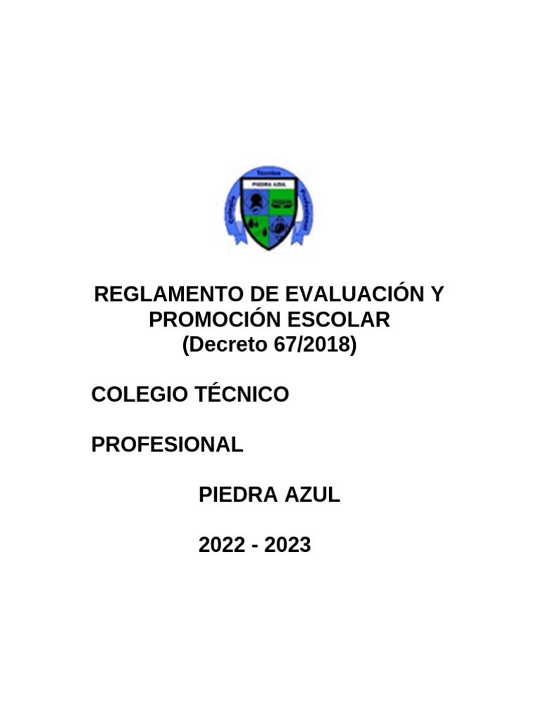 Reglamento de Evaluacion 7651 | PDF | Evaluación | Aprendizaje