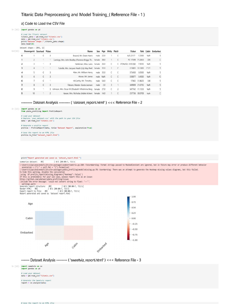 Titanic Dataset _ Preprocess_Train Model_Analyze | PDF
