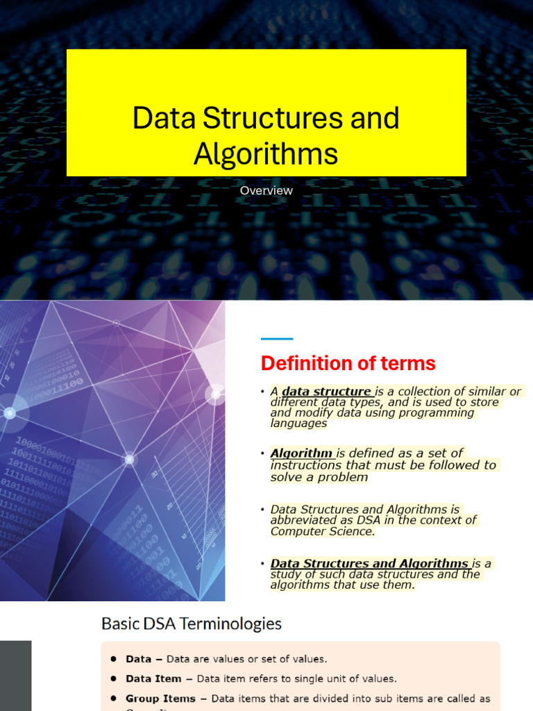1.0 Intro To DSA | PDF