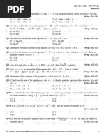 Quadratic Equation - JEE Main 2023 April Chapterwise PYQ - MathonGo | PDF | Equations | Abstract ...