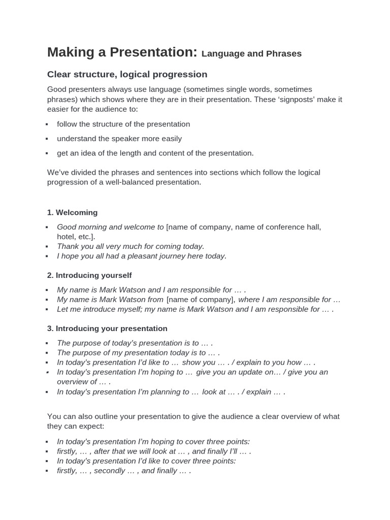 Making Presentation To Inform | PDF | Human Communication | Linguistics