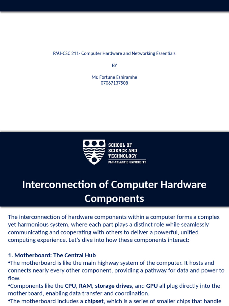 COMPUTER HARDWARE INTERCONNECTION | PDF | Graphics Processing Unit | Computer Hardware