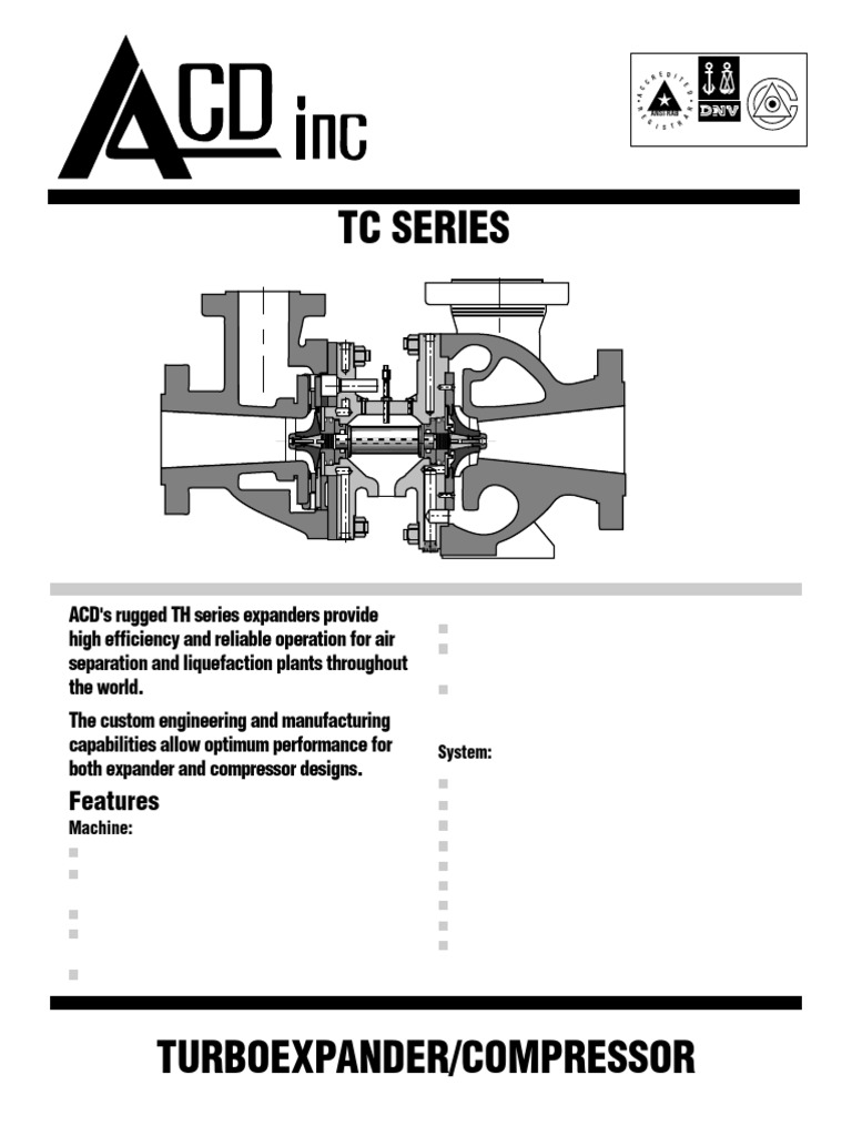 Turbo Expander-Compressor TC Series | PDF | Turbine | Valve