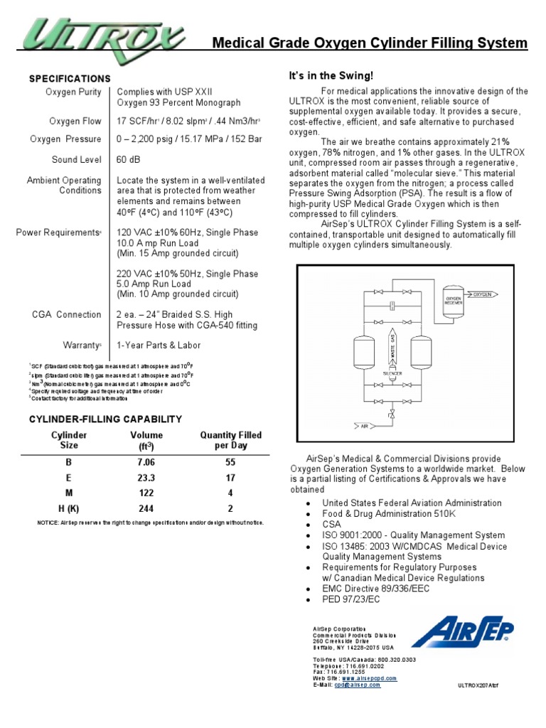Ultrox Medical | PDF | Oxygen | Gases