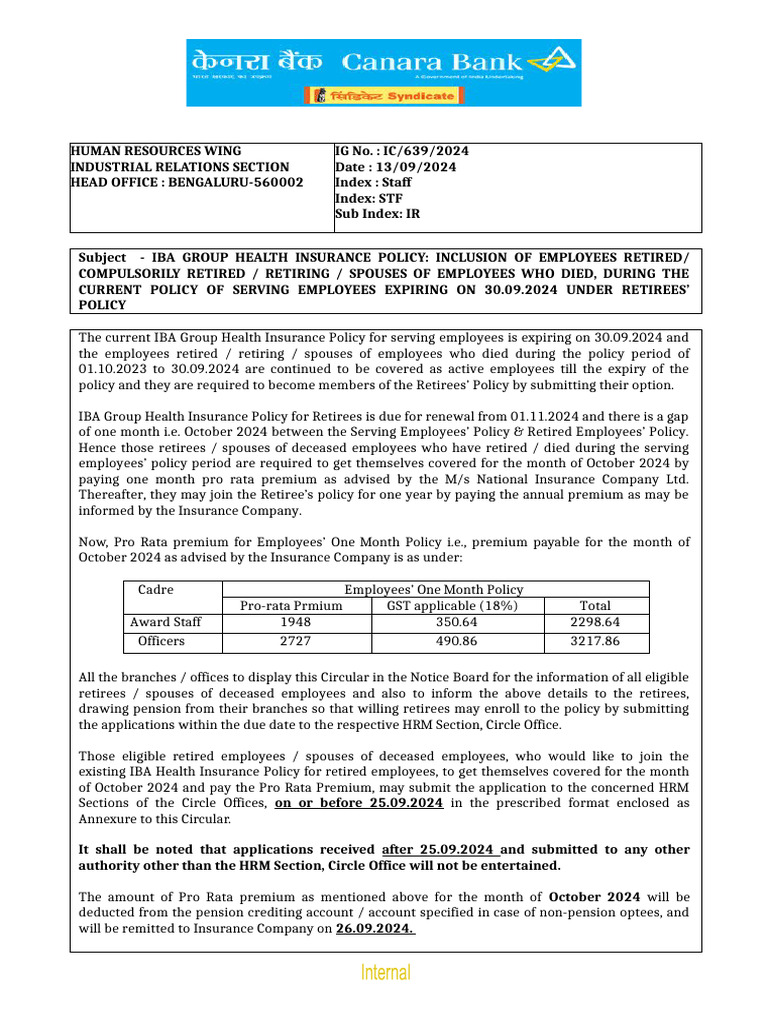 GROUP HEALTH | PDF | Insurance | Pro Rata