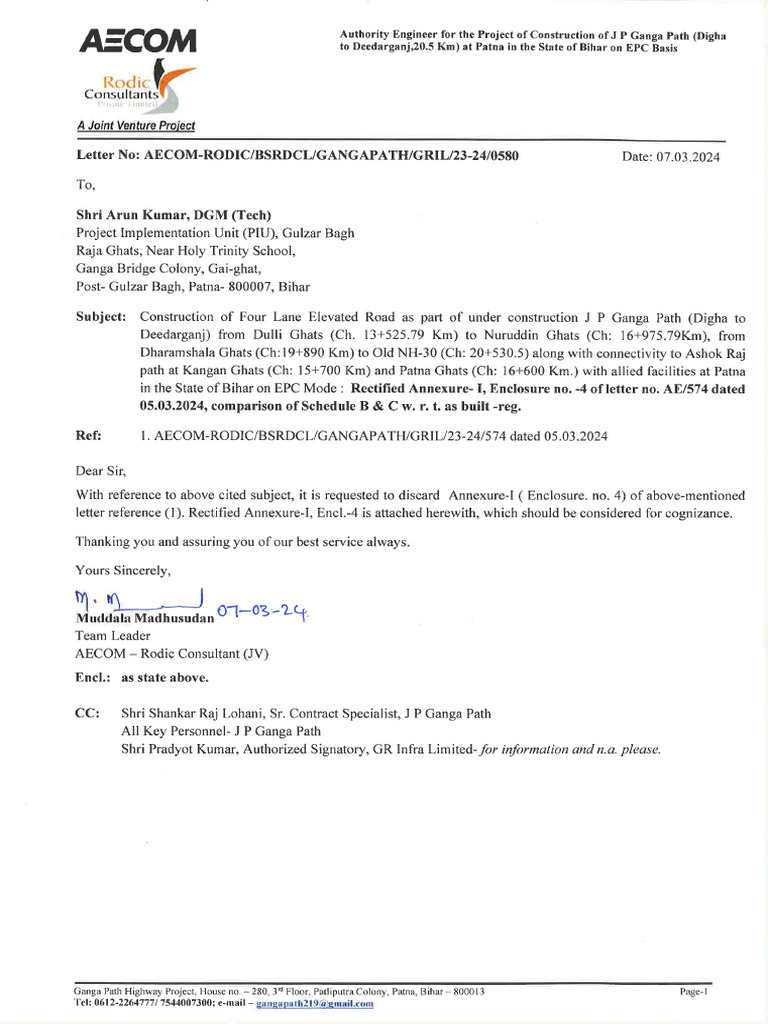 0580-07032024-Rectified Annexure-I, Encl No. - 4 of Letter No. AE 574 Date 05.03.2024 ...