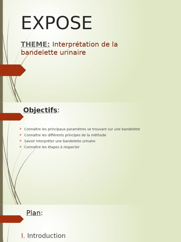 Interprétation de la bandelette urinaire | PDF | Urine | Médecine clinique