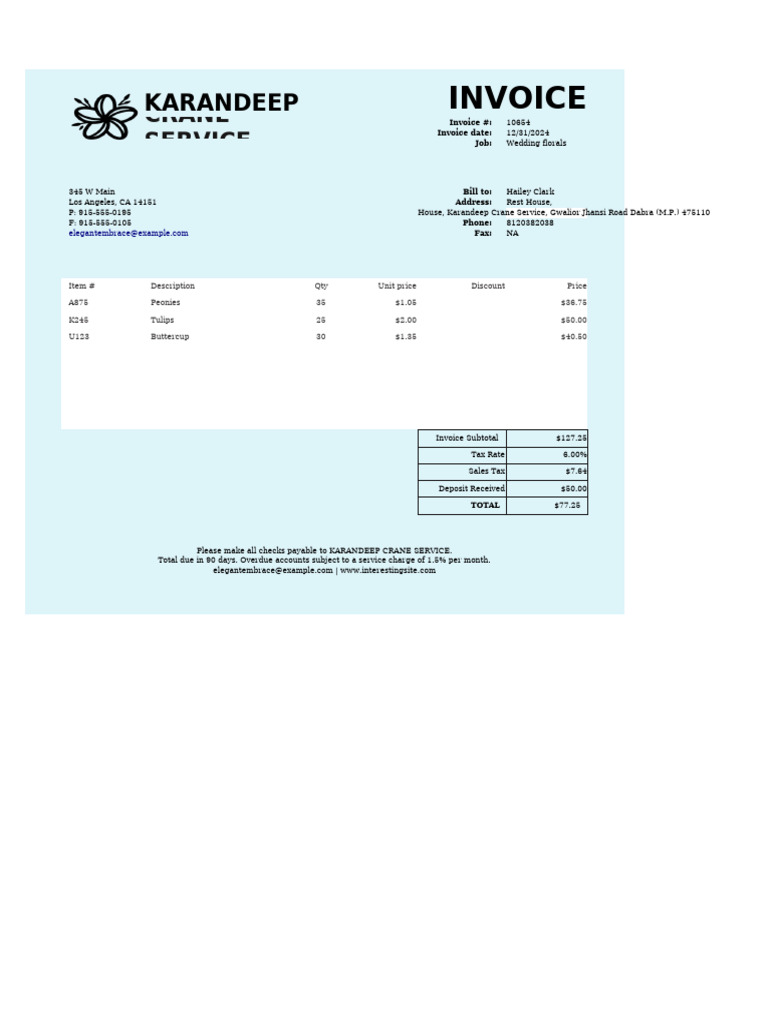 Simple Invoice | PDF | Invoice | Business Documents