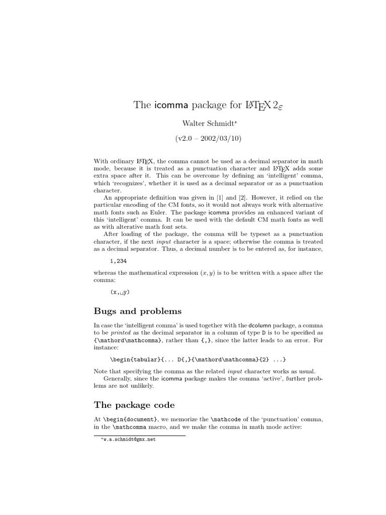 Icomma | PDF | Comma | Typefaces