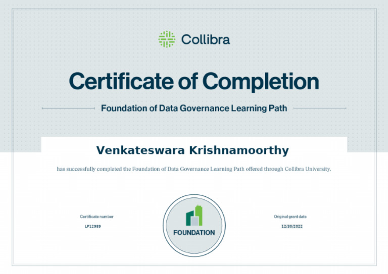Collibra_Certificate | PDF