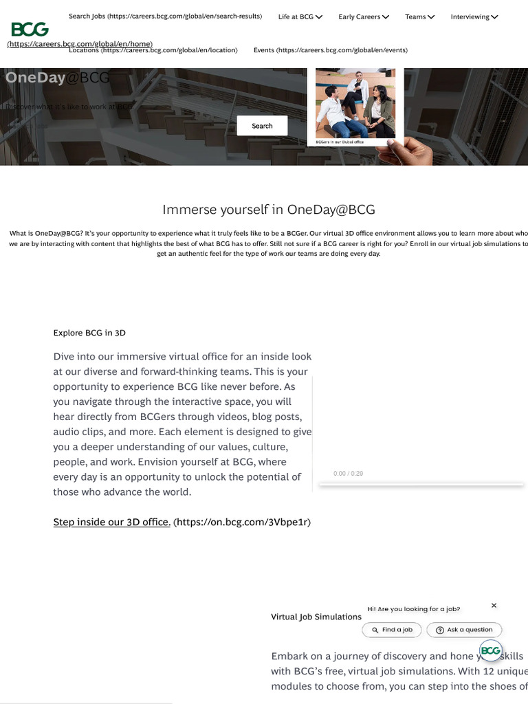 OneDay@BCG - Virtual Experience Program - BCG Careers | PDF | Simulation