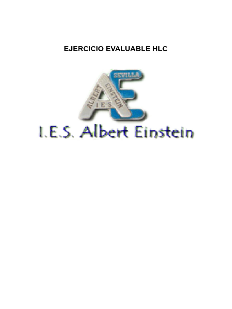 Ejercicio Evaluable HLC | PDF