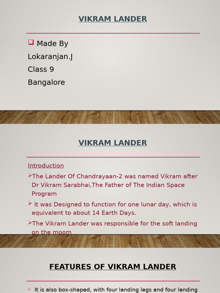 Vikram Lander | PDF