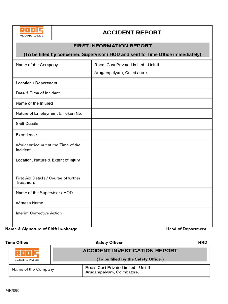 Accident Report | PDF