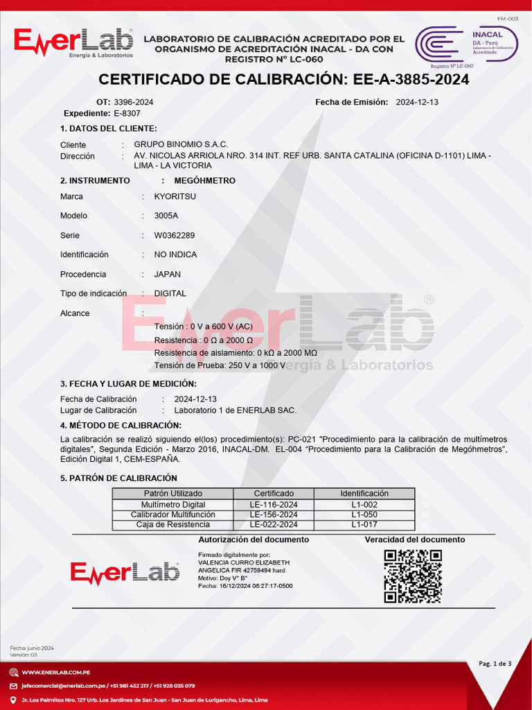 NL 9000 CN Cer Gex Nna Qa 000001 | PDF | Calibración | Cantidad
