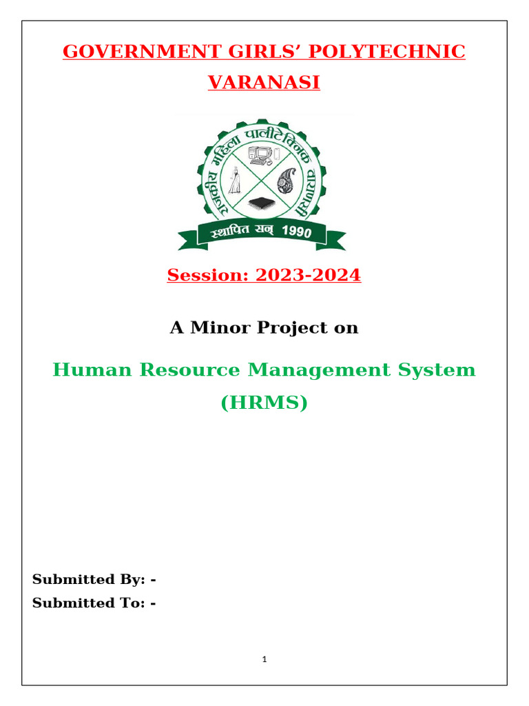 hrms project report (1) (1) | PDF | Software Prototyping | Software ...