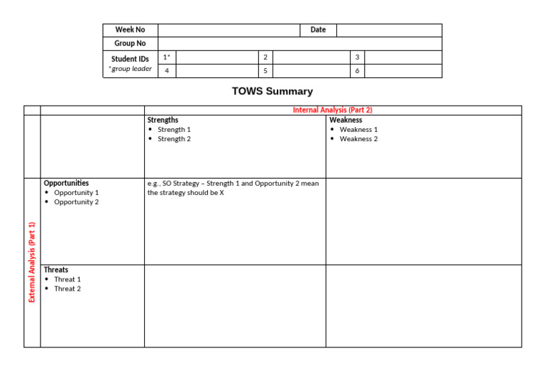 20SMGB423 - Project 7 - Summary - ToWS Analysis | PDF