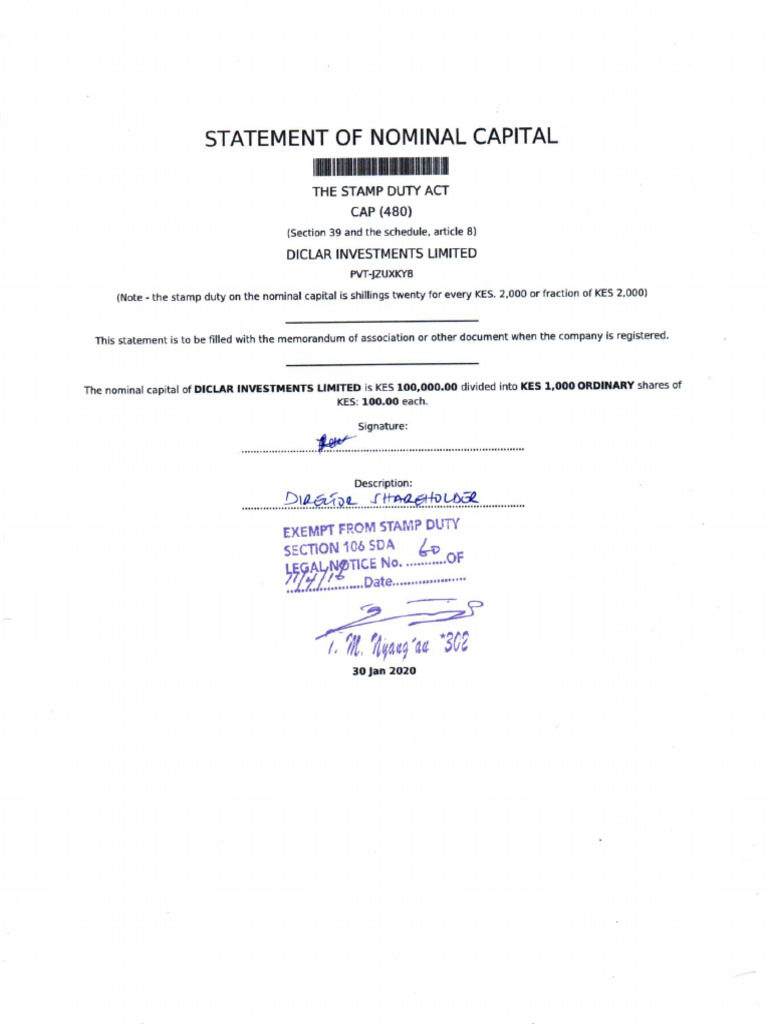 diclar-statement_of_nominal_capital | PDF