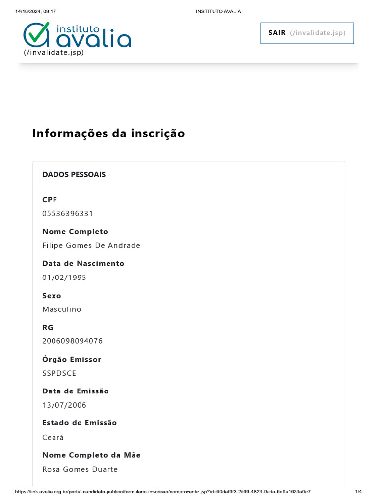 INSTITUTO AVALIA | PDF