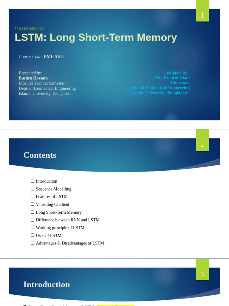 LSTM by Bushra | PDF | Algorithms | Computing