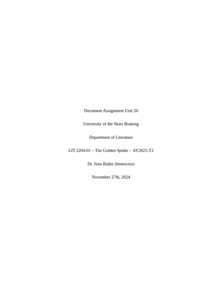 Document Assignment Unit 20 | PDF