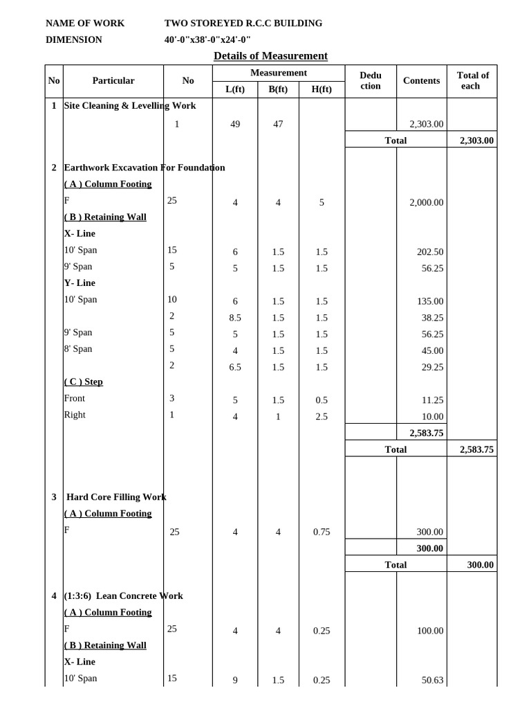 2Storey RCC Building ( Ktg ) Send | PDF | Building Technology ...