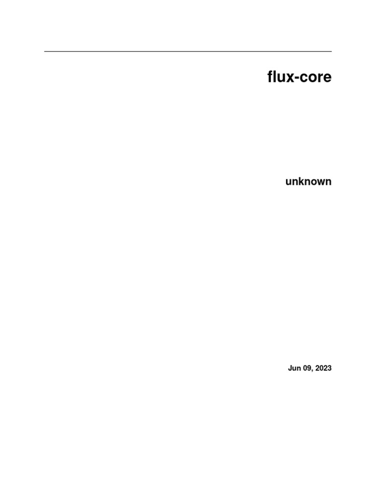Flux Framework Readthedocs Io Flux Core en Stable | PDF | Computing | Software
