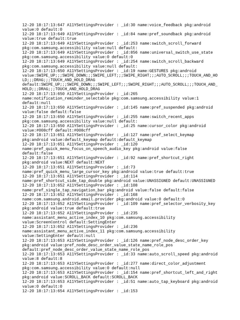 A11yprovider Log | PDF | Mobile Telecommunications User Equipment | Thin Clients