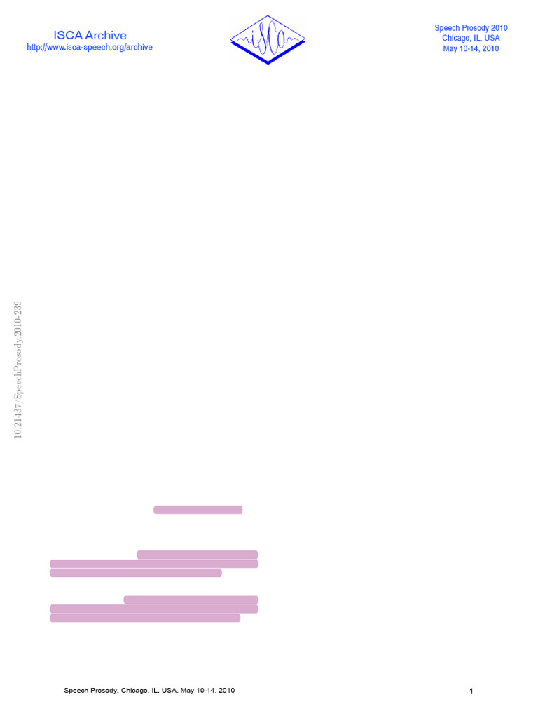 Acoustic Emotion Profiles in Voice | PDF | Emotions | Affect (Psychology)