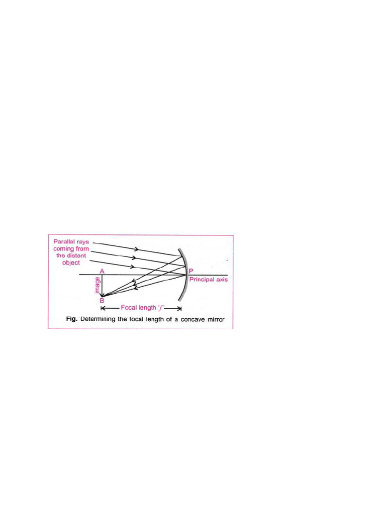 focal length of concave mirror. | PDF | Mirror | Optics