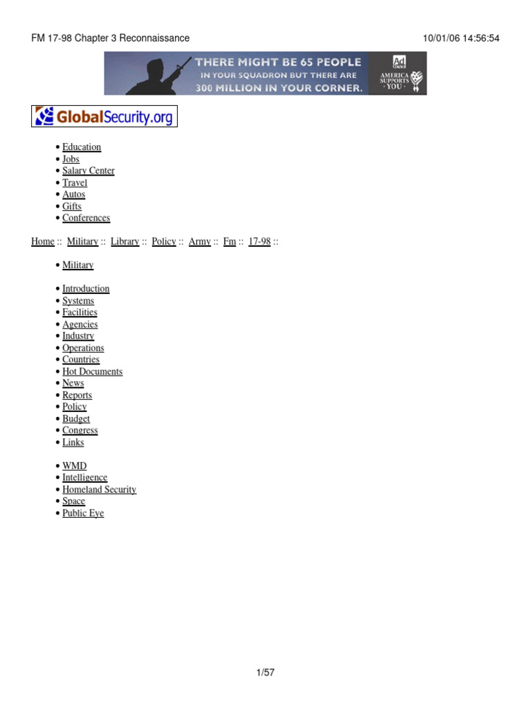 FM 17-98 Reconnaissance | PDF | Reconnaissance | Military