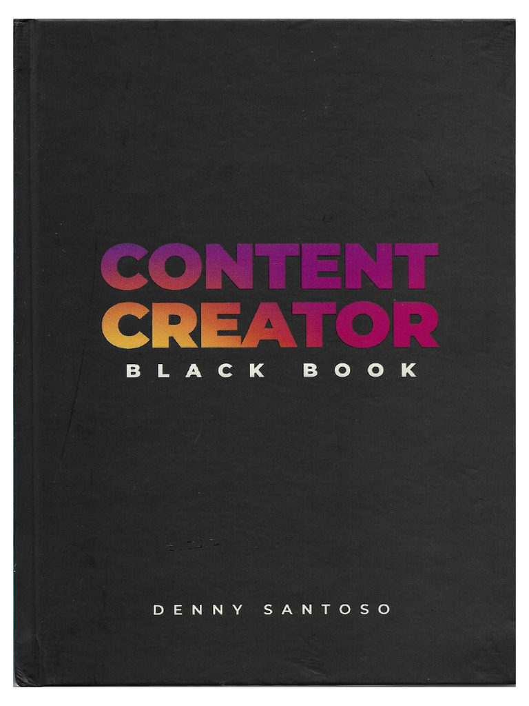 Content Creator Black Book | PDF