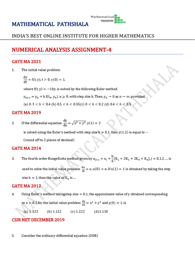 Advanced Math Exam Prep | PDF | Algebra | Mathematical Concepts