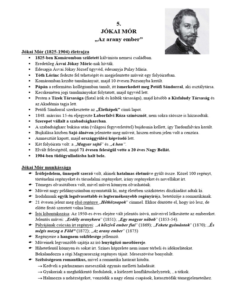 Jókai Mór - Az Arany Ember | PDF